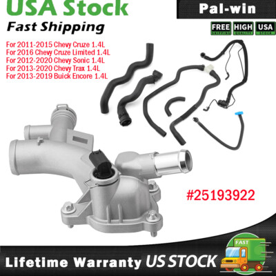 Engine Coolant Water Outlet W/ hose for Buick Encore Chevy Cruze Sonic ...