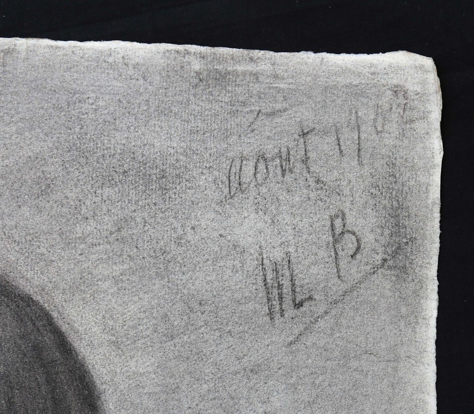 Ritratto Di Bambino Firmato Datato Bambino Art Nouveau Filigrana ...