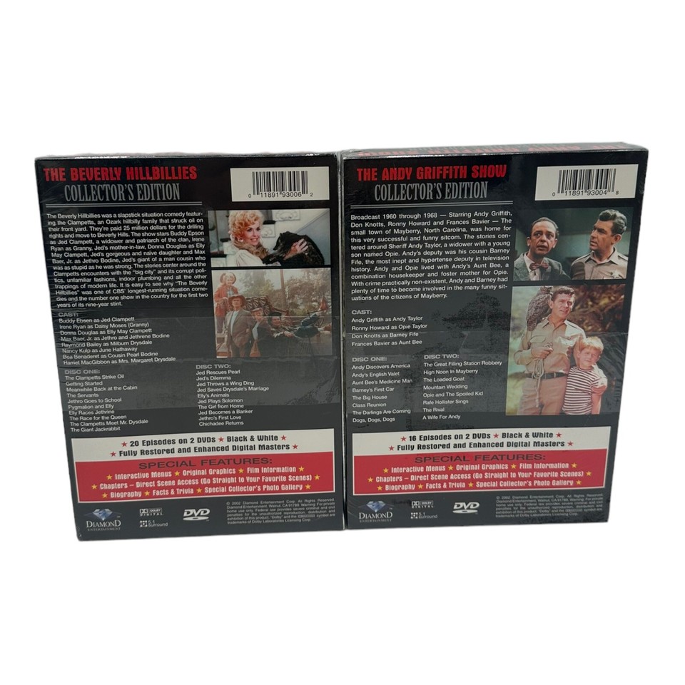 The Andy Griffith Show & Beverly Hillbillies Collectors Edition DVD Box ...