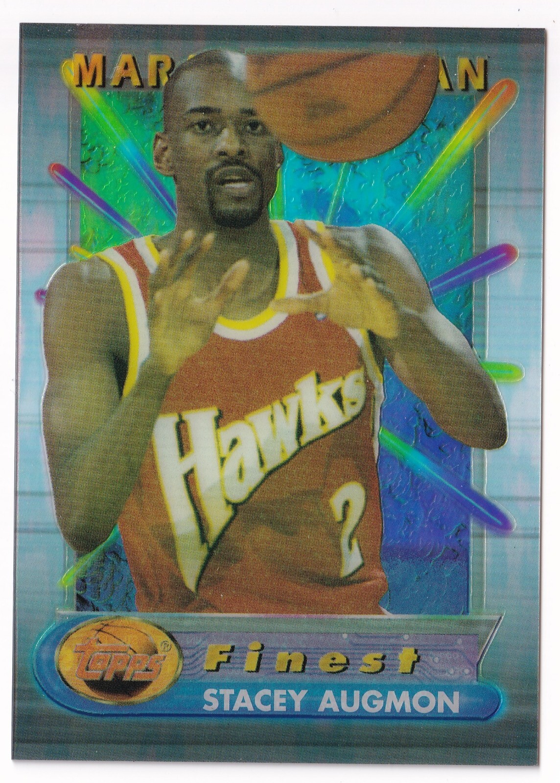 1994-95 Finest Marathon Men #11 Stacey Augmon Atlanta Hawks | eBay