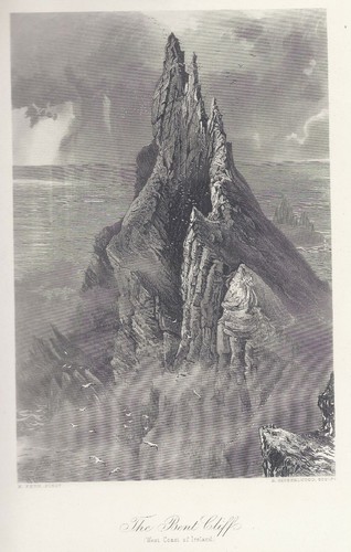 Ireland The Bent Cliff West Coast 1875 Steel Engraving Picturesque ...