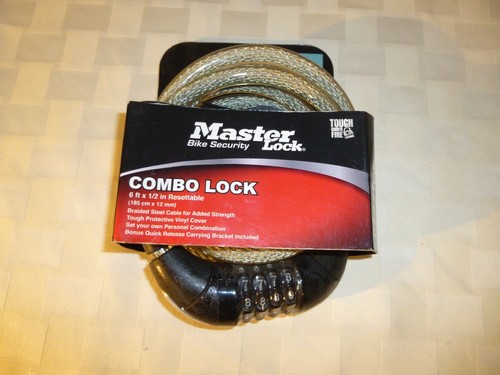 Master Lock Bike Security 6 FT x 1/2" Resettable Set Your Own ...