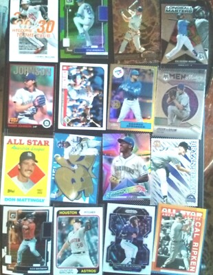 Baseball cards lot (16) Prism, Rookie All-Star, Mix Hunter Brown Bo ...