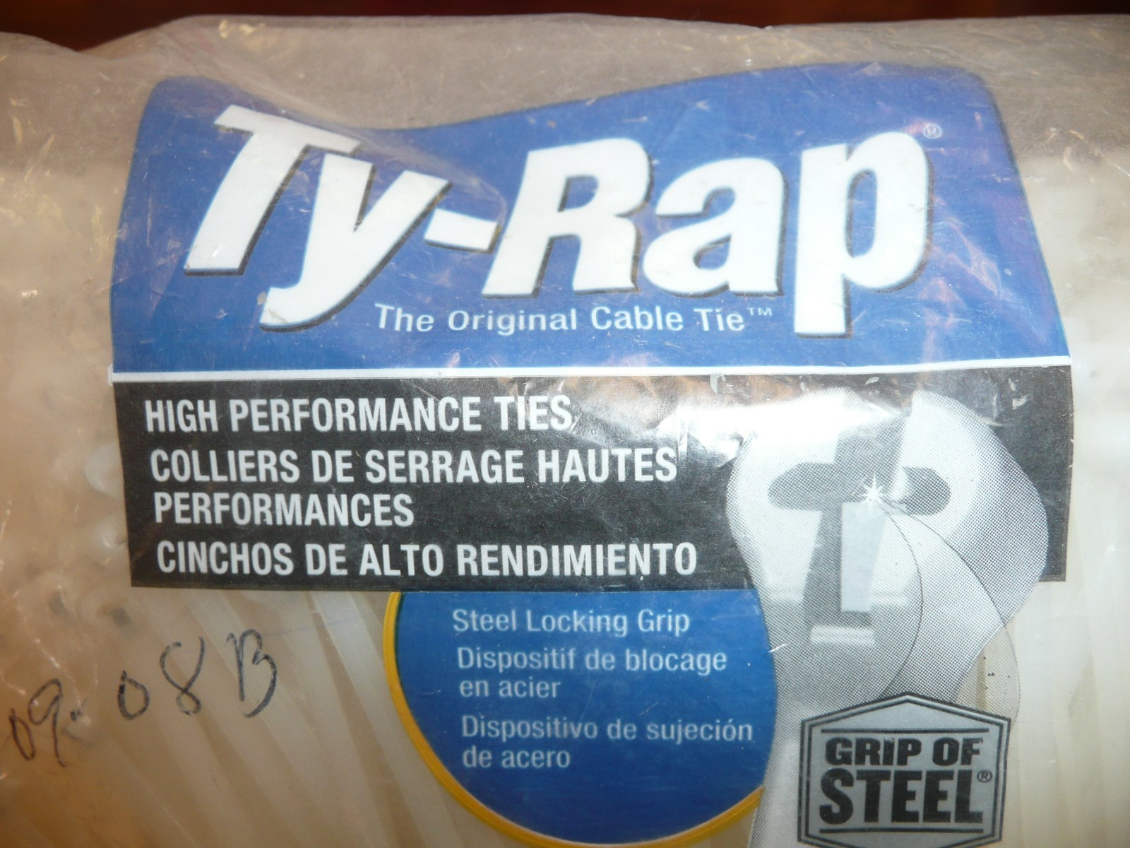 8 inch Ty-Rap Metal Barb Ties (PACK OF 100)- NATURAL/WHITE color ...