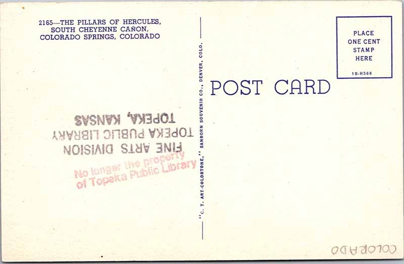 Postcard WATER SCENE Colorado Springs Colorado CO a/10 AL4408 | eBay