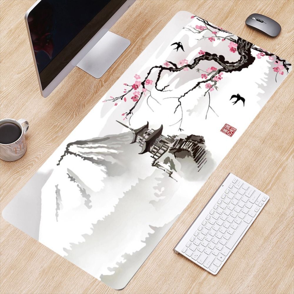 Sakura Cherry Blossom Mouse Pad Gaming XL HD Mousepad XXL keyboard Non ...