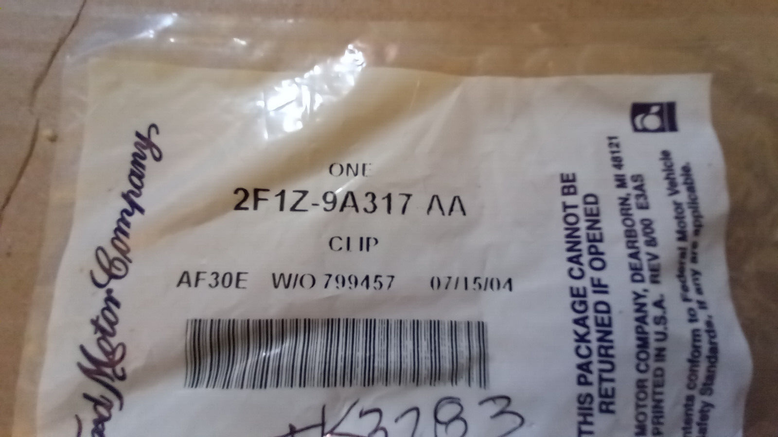 Ford 2F1Z-9A317-AA Fuel Line Retainer Clip - NOS | eBay