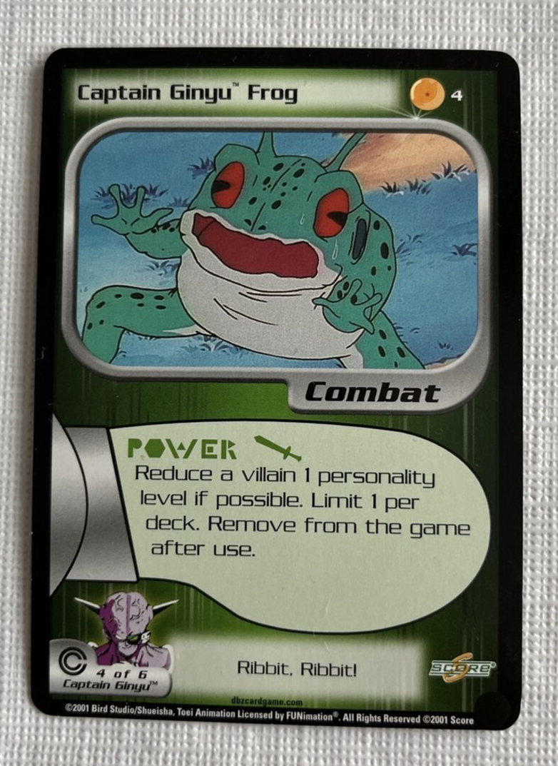 DBZ Dragon Ball Z Captain Ginyu Frog 4 CCG Unlimited Trunks Saga Score ...
