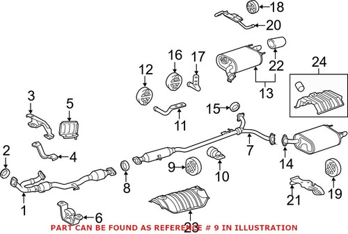 Genuine OEM Exhaust System Hanger for Toyota 175650P031 | eBay