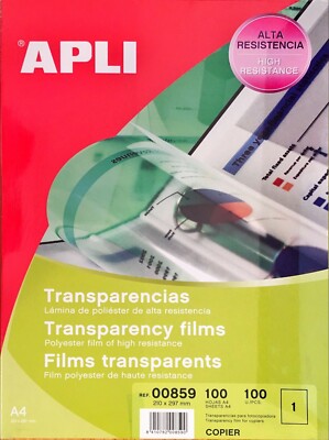 [APLI Ref:00859] Boite de 100 Films transparents photocopieur | eBay