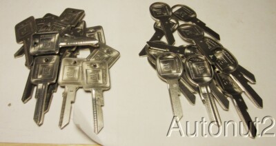 Chevrolet Corvette Buick Pontiac Buick keys 15 sets NOS 1969 1973 1977 ...