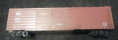 O Scale Milwaukee Road 50' Double Door Horizontal Rib Box Car (OMRA47 ...