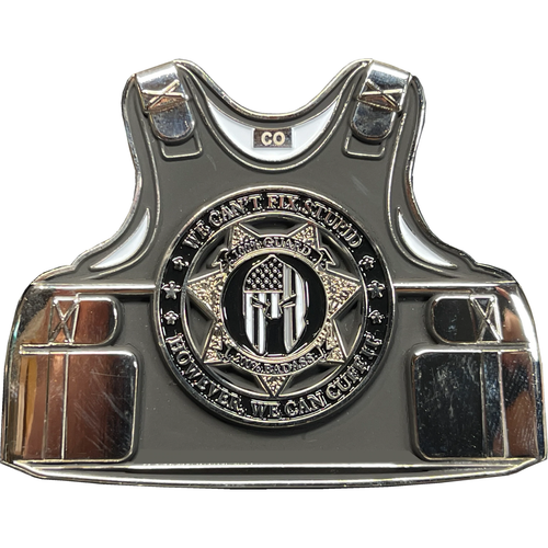 BL16-003 Can't Fix Stupid Old School Prison Guard Vest Correctional ...