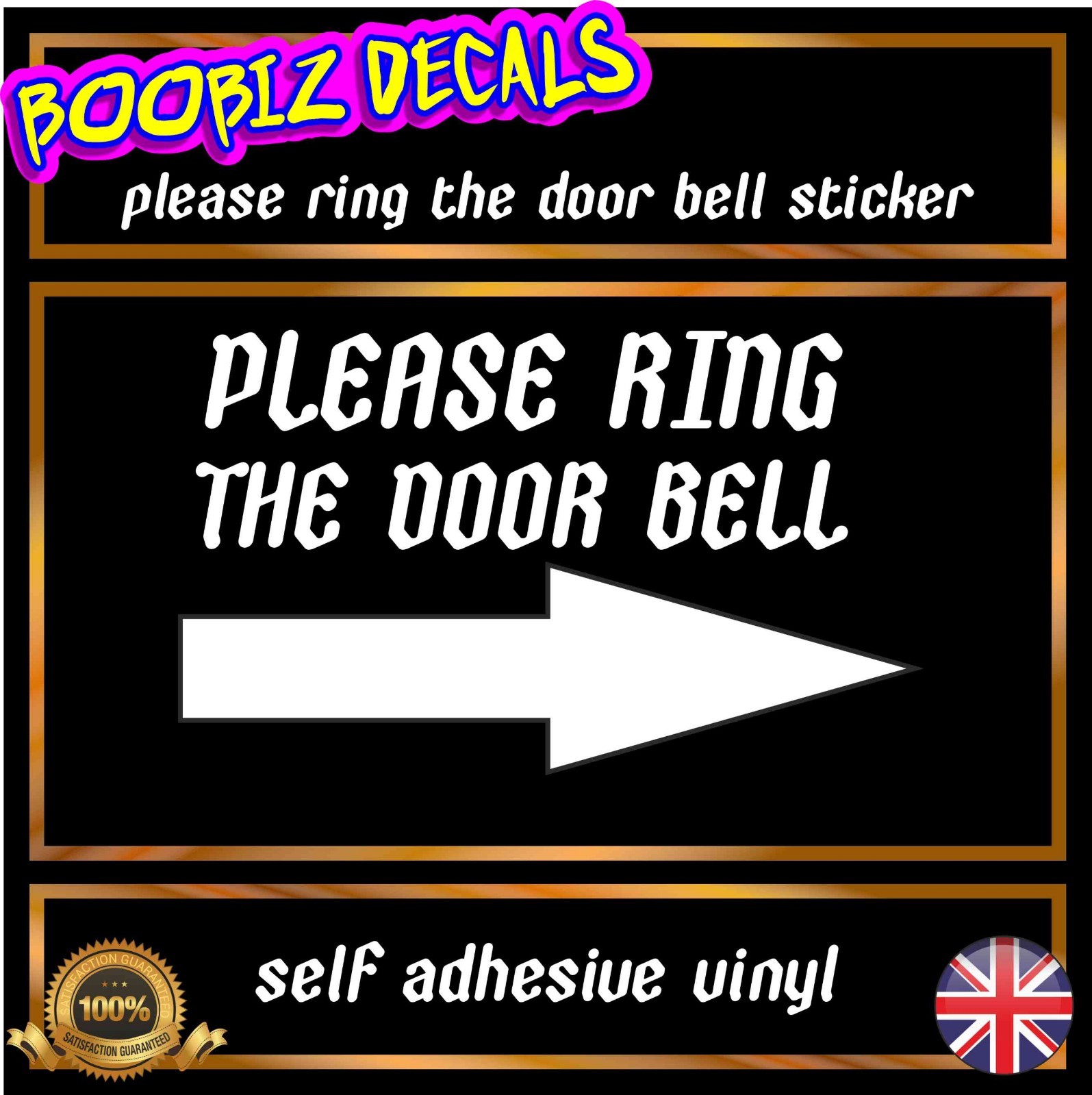 1 x please ring the door bell sticker for door window | eBay UK