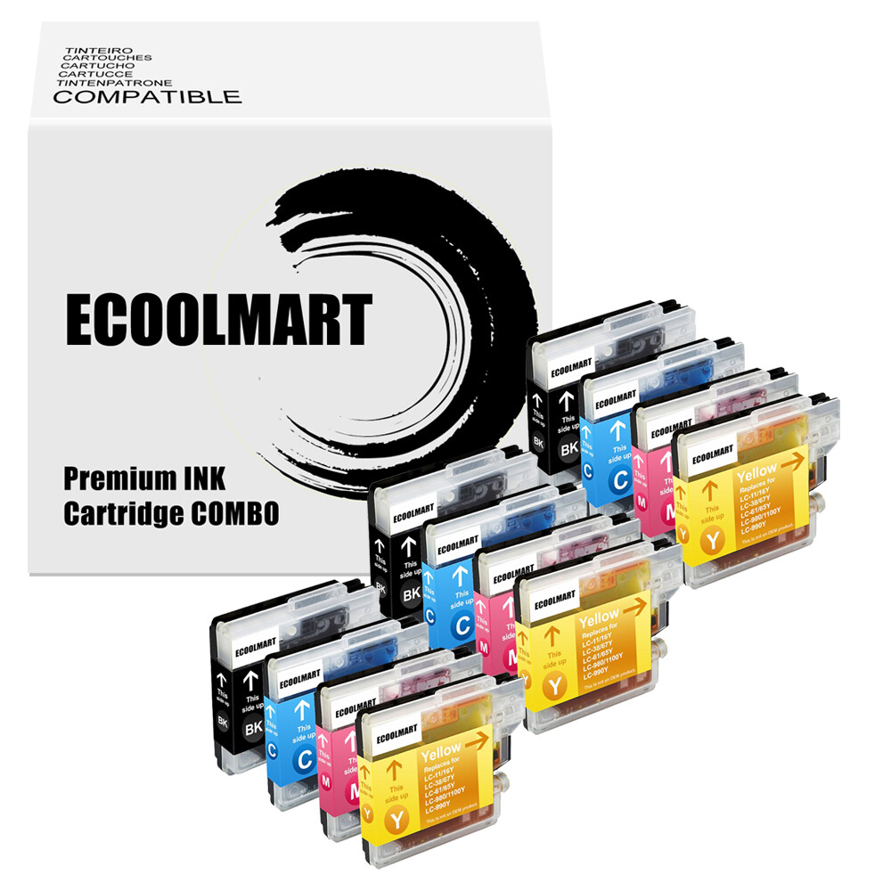 12PK Ink Cartridge fits Brother LC61 DCP-165C MFC-295CN DCP-6690CW ...