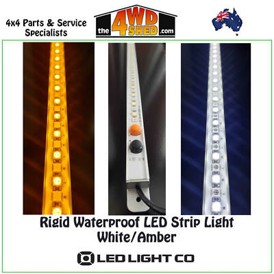 Rigid Waterproof 4WD 12V LED Strip Light White & Amber 1035mm | eBay ...