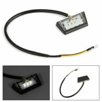 Motorcycle 3 LED License Plate Brake Number Plate Light Mini Rear Light ...