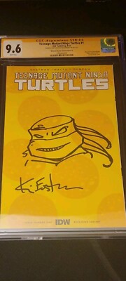 TMNT #1 Pepperoni Blank NYCC Signed sketch Kevin Eastman CGC SS 9.6 | eBay