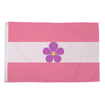 5ft x 3ft 150 x 90cm Sapphic Pride Flower Gay LGBTQ Striped Parade ...