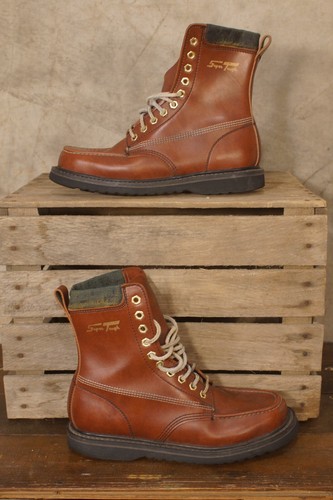Vintage Leather Super Tough Work Boots Size 9 Men s | eBay