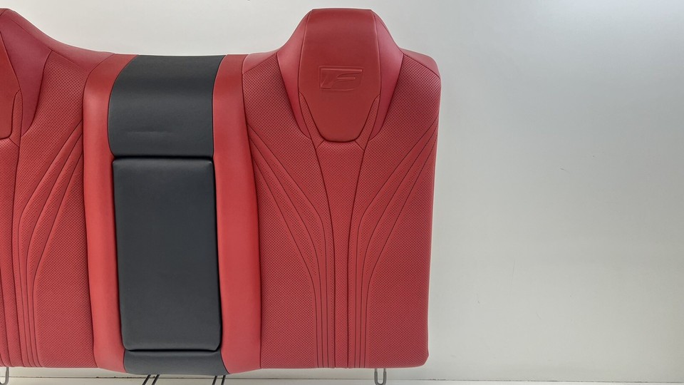 2015-2023 Lexus RC F Rear Seat Set Complete Upper And Lower Cushion Red ...