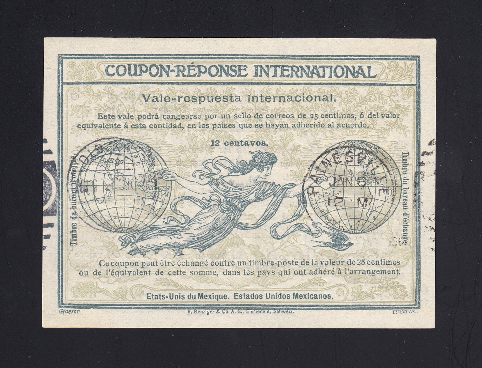 MEXICO: EARLY 12c INTERNATIONAL REPLY COUPON - IRC | eBay