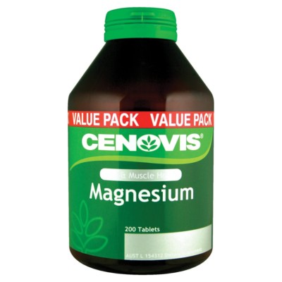 CENOVIS MAGNESIUM 200 TABLETS MUSCLE CRAMPS PMS | eBay Australia