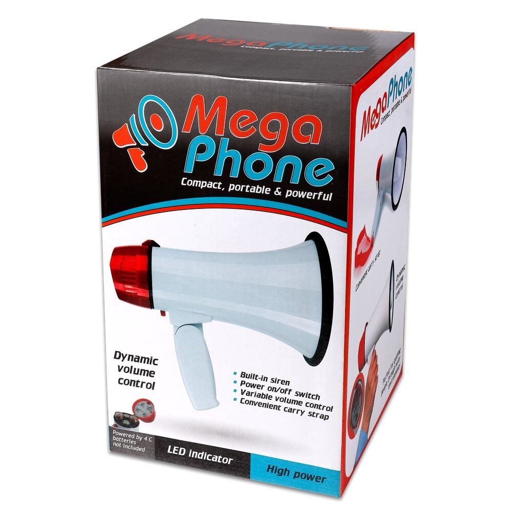 Schramm ® Megafon ohne Batterien Megaphone Lautsprecher Handmegafon ...