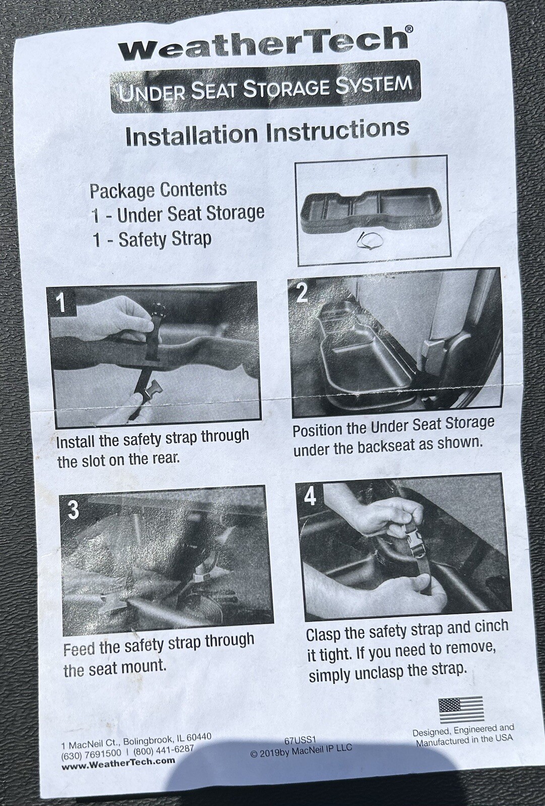 2019-2021 Chevy Silverado/Sierra 1500 WeatherTech Under Seat Storage ...