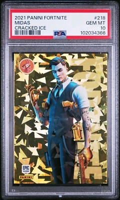 2021 PANINI FORTNITE SERIES 3 CRACKED ICE MIDAS #218 PSA 10 | eBay