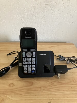 Panasonic KX-TGE210B DECT 6.0 Cordless Phone with Large Keypad ...