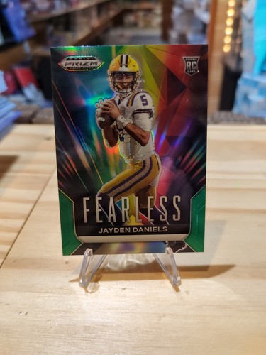 2024 Panini Prizm Draft Picks Silver Fearless #F-JD Jayden Daniels (RC ...