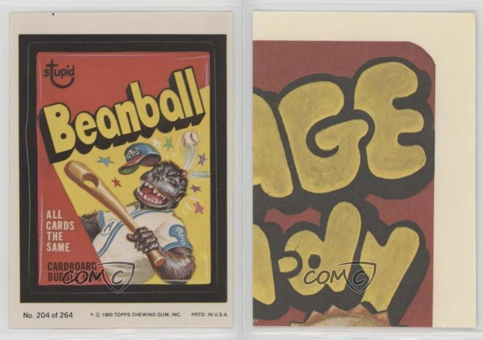 1980 Topps Wacky Packages Series 4 Beanball #204 0t5 | eBay