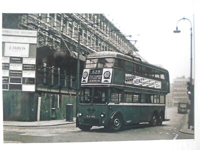 LONDON TRANSPORT TROLLEYBUS - 855 (ELB 855) - ON ROUTE 629 TO TOTTENHAM ...