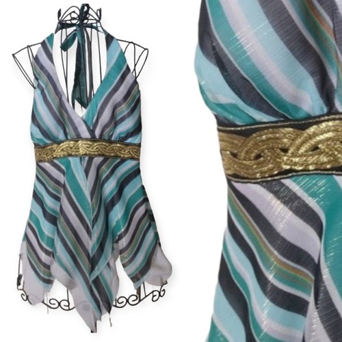 NWT Cache Halter Top Size 10 Handkerchief Chiffon | eBay