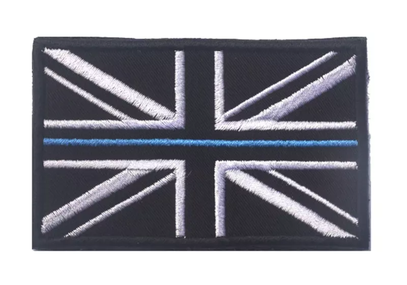 Thin Blue Line British Flag Tactical Patch Police Morale Hook and Loop ...