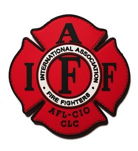 IAFF Firefighter / Paramedic UNION 3.5" PVC/RUBBER Hook/loop PATCH | eBay