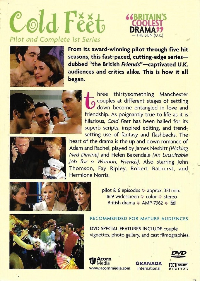 Cold Feet - Pilot and Complete 1st Season (DVD, 3-Disc Set) 54961736294 ...