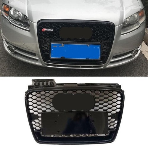 For Audi A4 B7 Non S-Line RS4 2005 - 2008 Style Grill Grille Black Trim ...