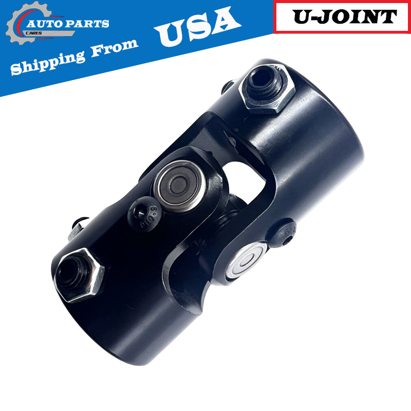 Black 1" DD X 1" DD Universal Steering Column U-Joint Coupler Shaft ...