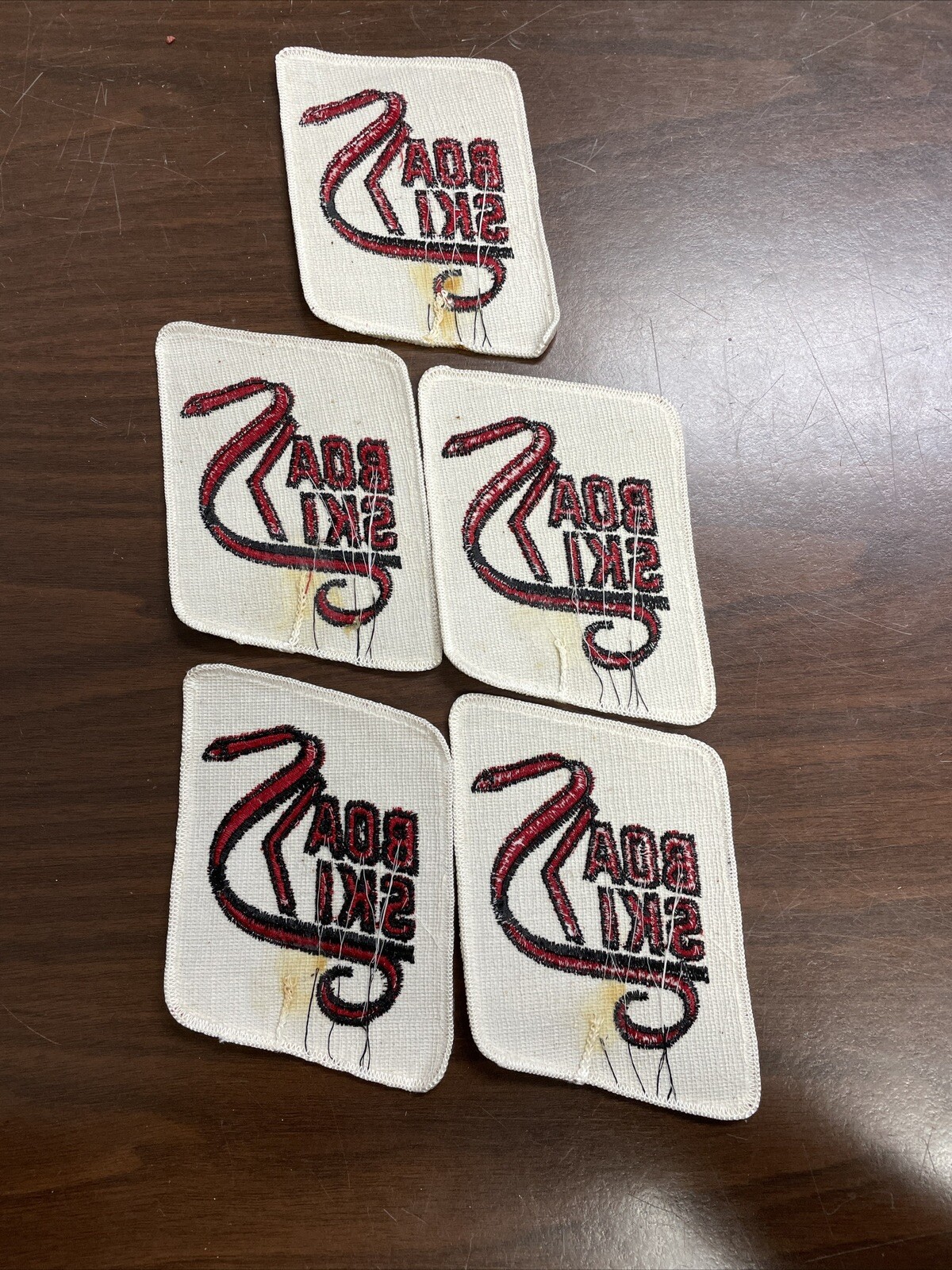 Lot of 5 Vintage BOASKI Boa-Ski Snowmobile Sled Badge/ Patch | eBay