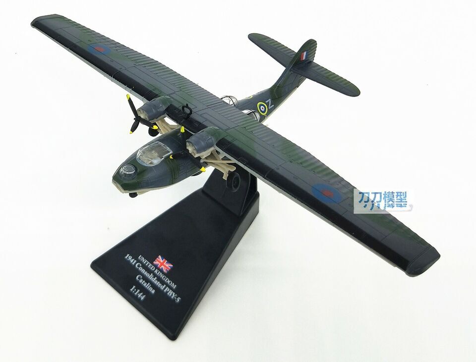1:144 AMER UK 1941 Consolidated PBY-5 Catalina Fighter Diecast Aircraft ...