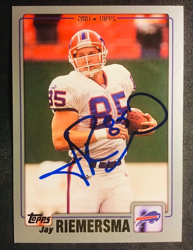 Buffalo Bills JAY RIEMERSMA autograph auto signed 2001 TOPPS MICHIGAN ...
