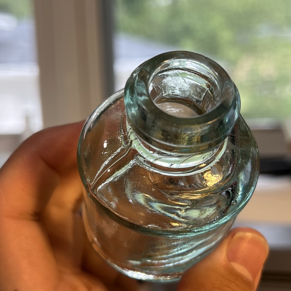 Antique Clean! Gem! Blown Carter’s Ink Bottle 7 1/2 Made In USA Base ...