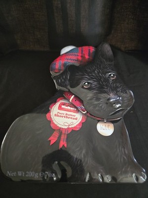 Walkers Shortbread Black Scottie MAC Dog Shaped Cookie Tin | eBay