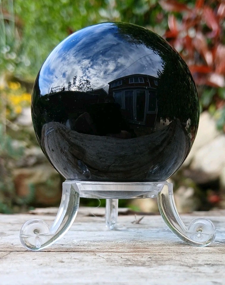 Genuine Obsidian Sphere Ball 48mm | eBay