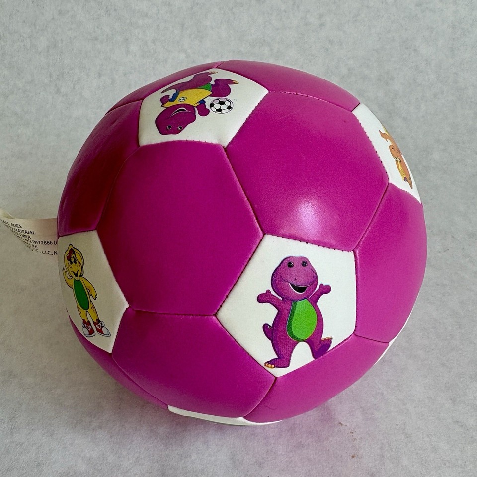 Barney Live in Concert Soft Soccer Ball 2010 VEE Corp Rare Plush Toy ...