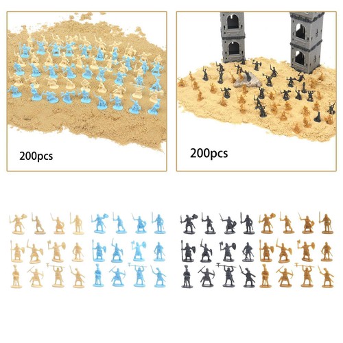 200 pièces 1:72 soldats miniatures objets de collection décoratifs ...