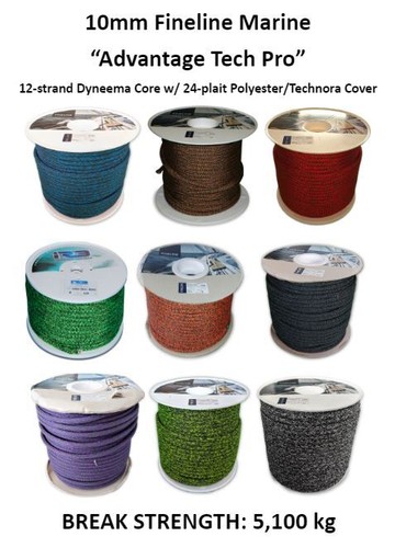 10mm Dyneema SK78 Core, Poly/Technora Cover Yacht Halyard Sheet Rope ...
