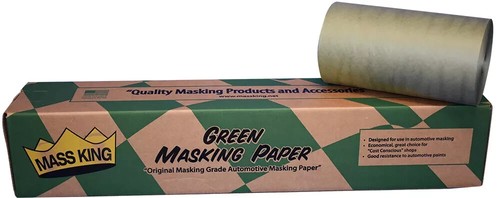 18" 35# Green Machine Finished Automotive Masking Paper - 18" x 500 ft ...